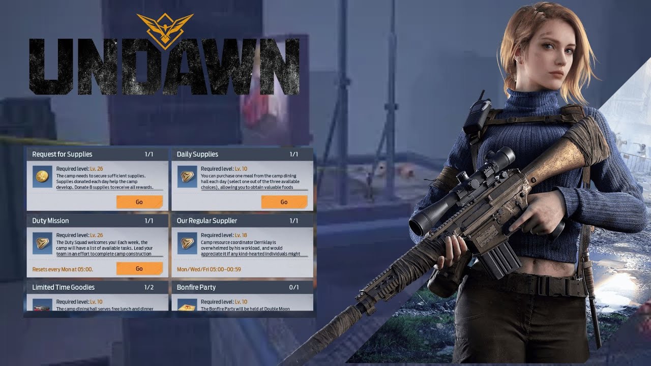 UNDAWN- TODAS AS MISSÕES DO CAMP BÁSICA E NECESSÁRIAS A FAZER PRA VOCÊ ...