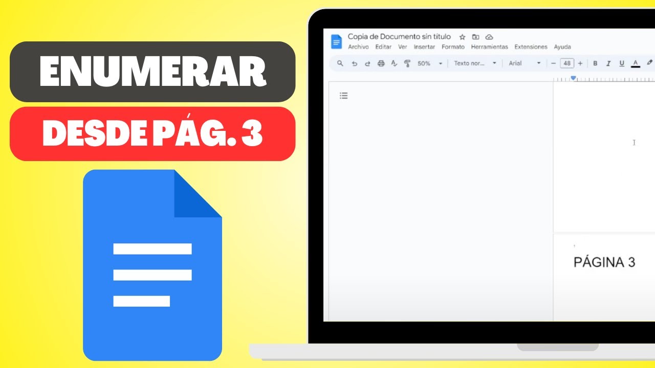 Cómo ENUMERAR Páginas en Google Docs desde la Pagina 3 | Tutorial - YouTube