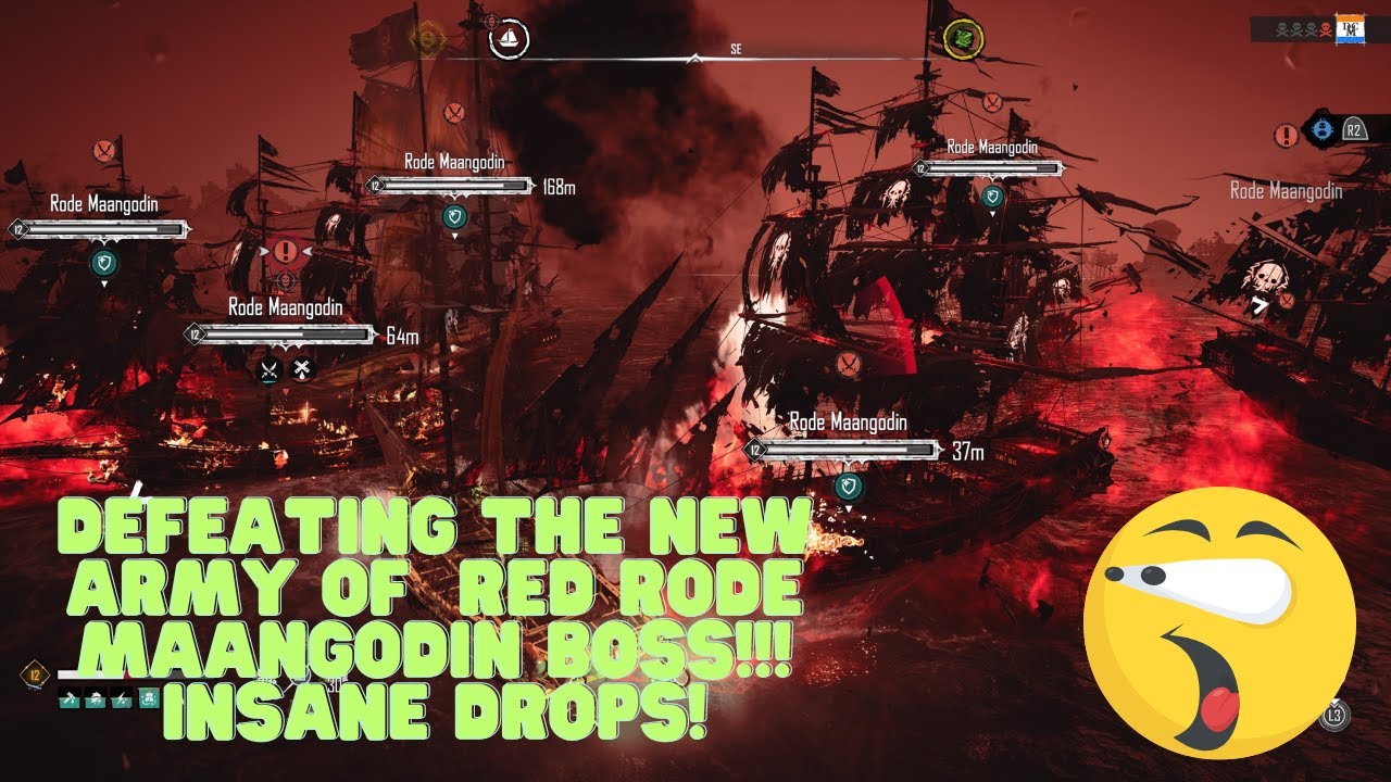 SKULL AND BONES DEFEATING THE NEW ARMY OF RED RODE MAANGODIN BOSS ...