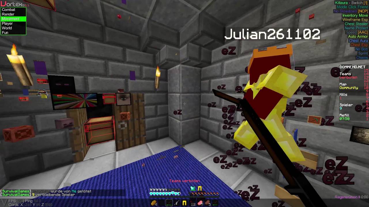 BEST 1.8 HACK CLIENT? | LETS HACK #15 | VORTEX CLIENT | Speed. - Lets Hacks - YouTube