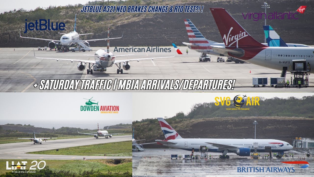 JETBLUE A321 NEO BRAKES CHANGE & RTO TEST?! + SATURDAY TRAFFIC | MBIA ...