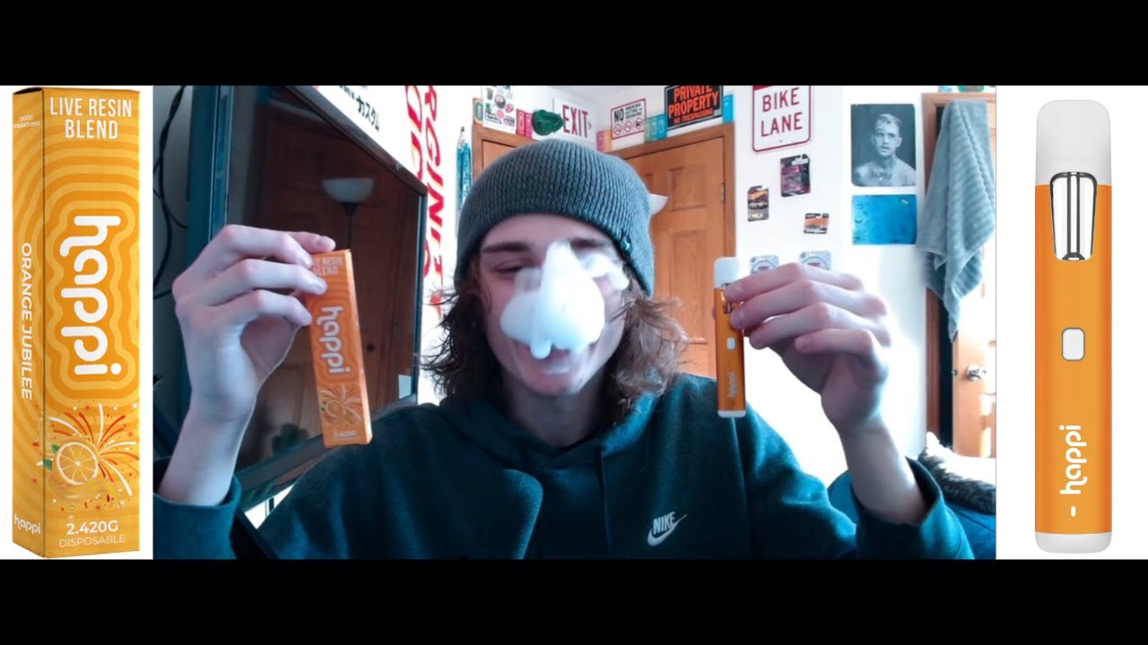 HAPPI LIVE RESIN DISPO REVIEW - YouTube