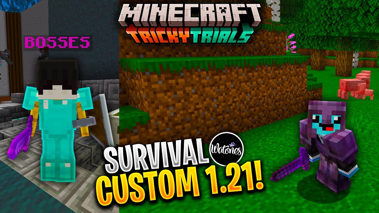 Únete al mejor server SURVIVAL CUSTOM para Minecraft 1.21 | Watones ...
