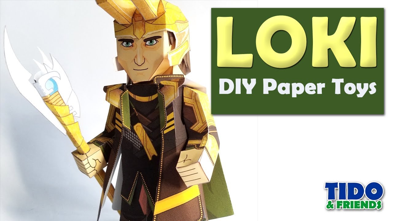 Loki Avengers - DIY Paper Toys - Tutorial Papercraft - YouTube