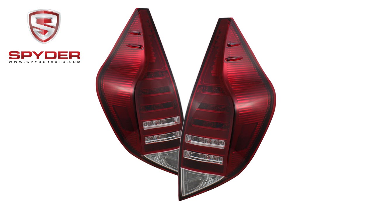 Spyder - Toyota Prius C 2012-2014 Light Bar Style LED Tail Lights - Red ...