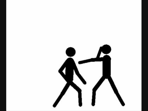 stick figures karate(heian shodan kata)one step - YouTube