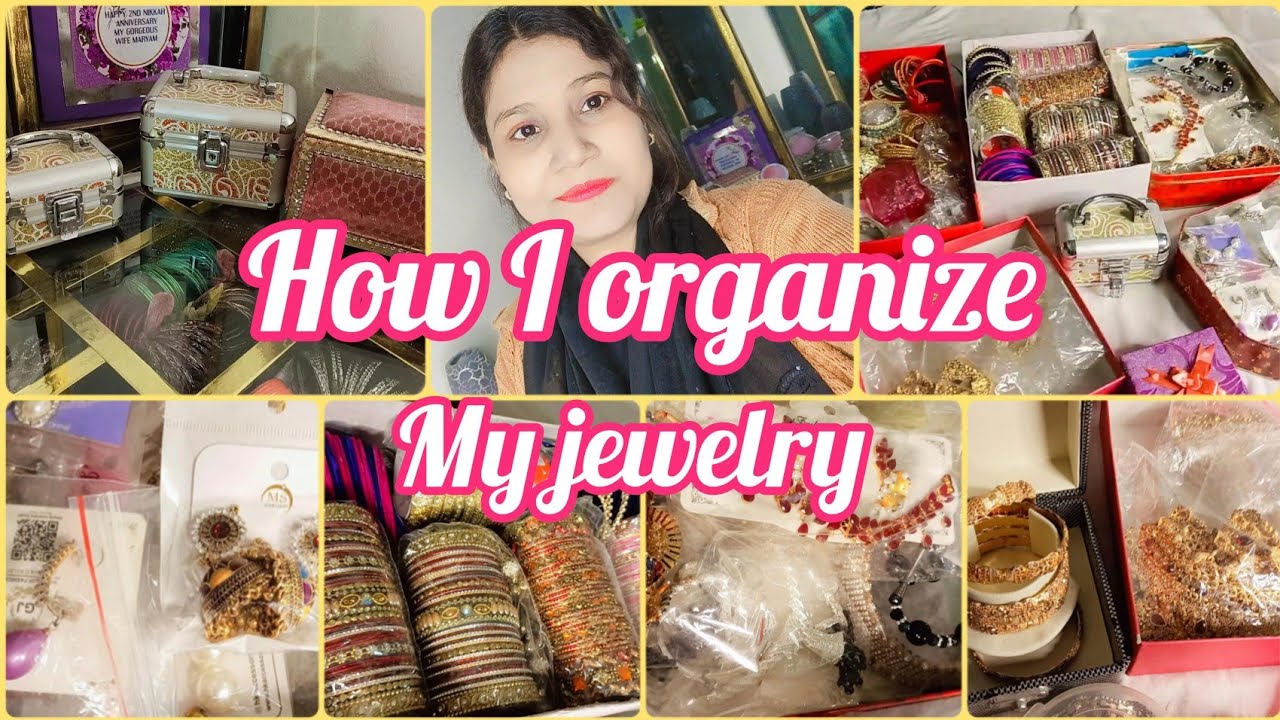 My jewelry 📿 setting || How I organize my jewelry || Kitna mess creat ...