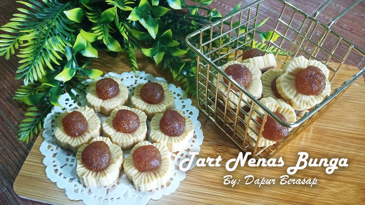 RESEPI TART NENAS BUNGA GEBU - YouTube