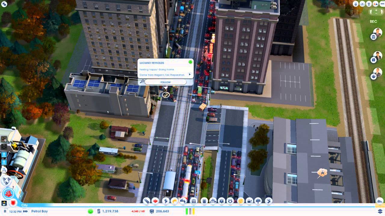 SimCity 5 - Vehicle AI - Two cars blocking the whole high density ...
