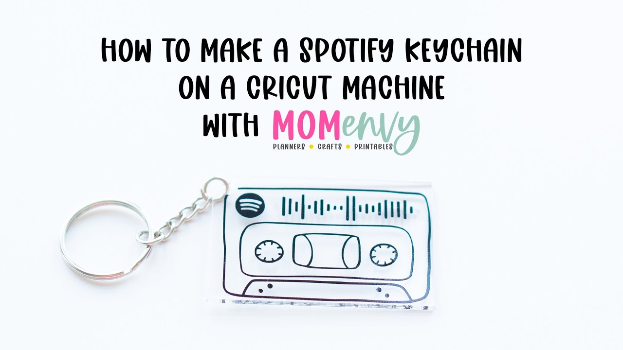 How to Make a Spotify Keychain DIY Gift on a Cricut - YouTube