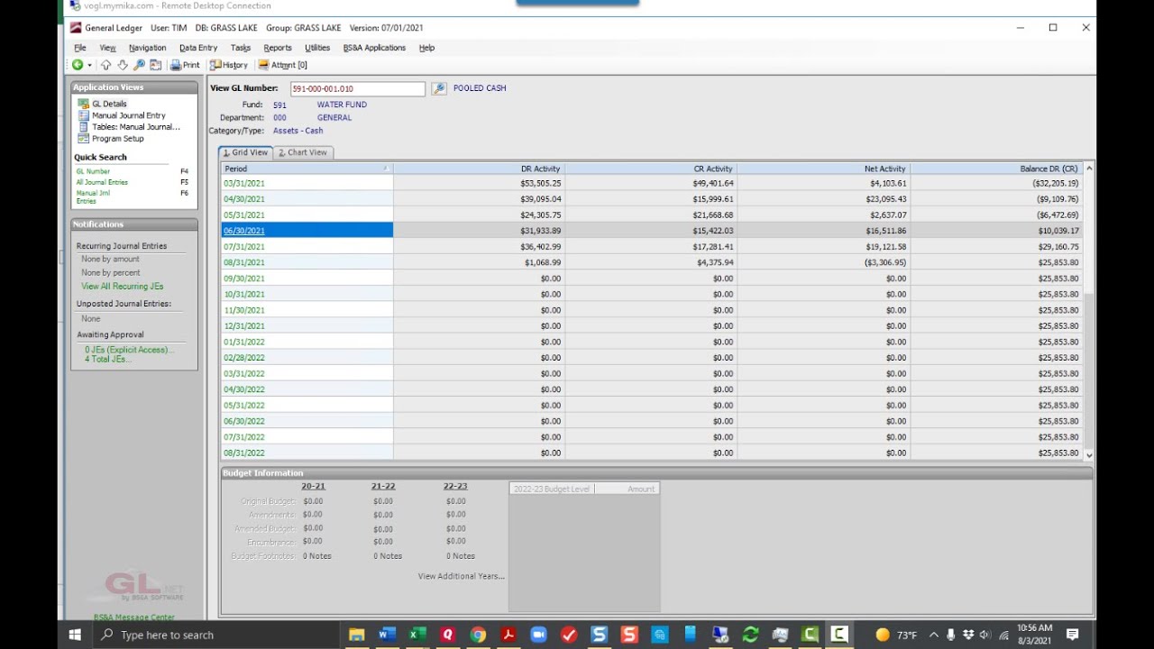 BSA General Ledger Bank Recon Process - YouTube