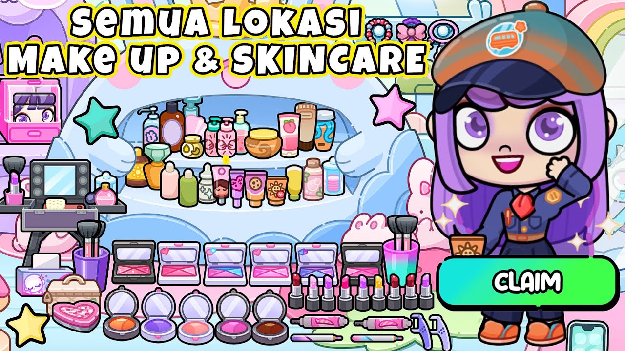 MENCARI SEMUA LOKASI MAKE UP DAN SKINCARE DI AVATAR WORLD PAZU! - YouTube