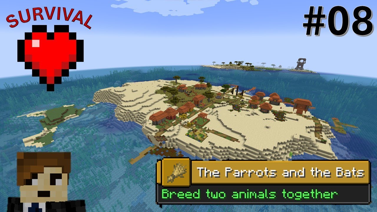 Minecraft: Steady Life Survival - EP8 - The Parrots And The Bats - YouTube