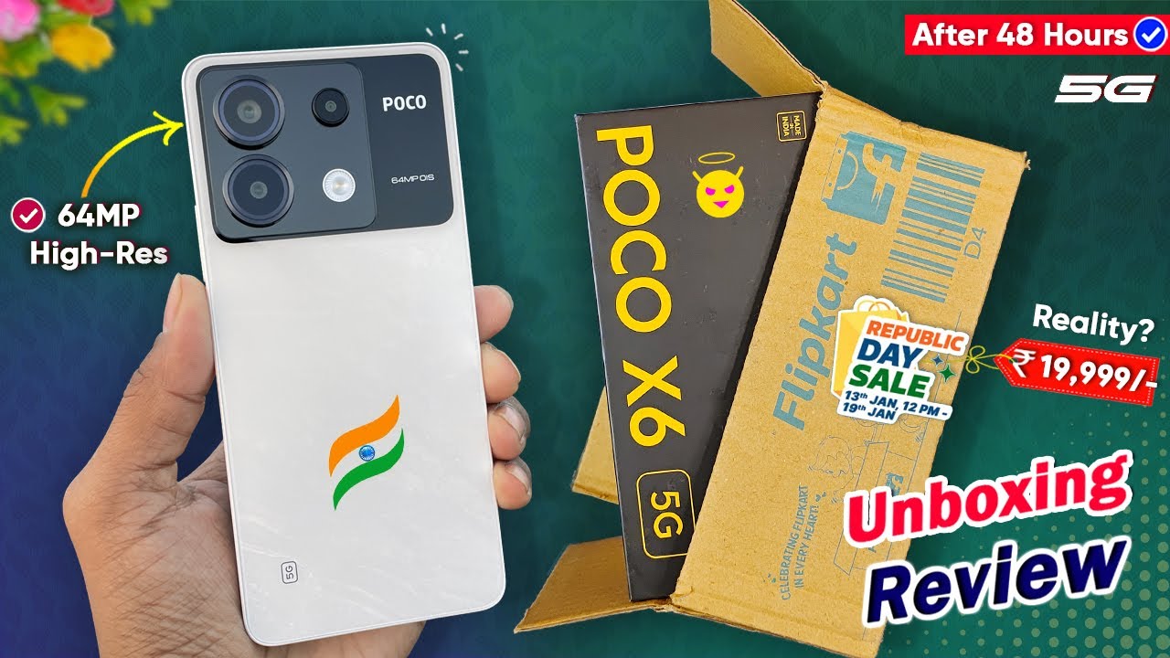 POCO X6 5g Unboxing & Review After 48 Hrs | POCO X6 5g Bgmi Test ...
