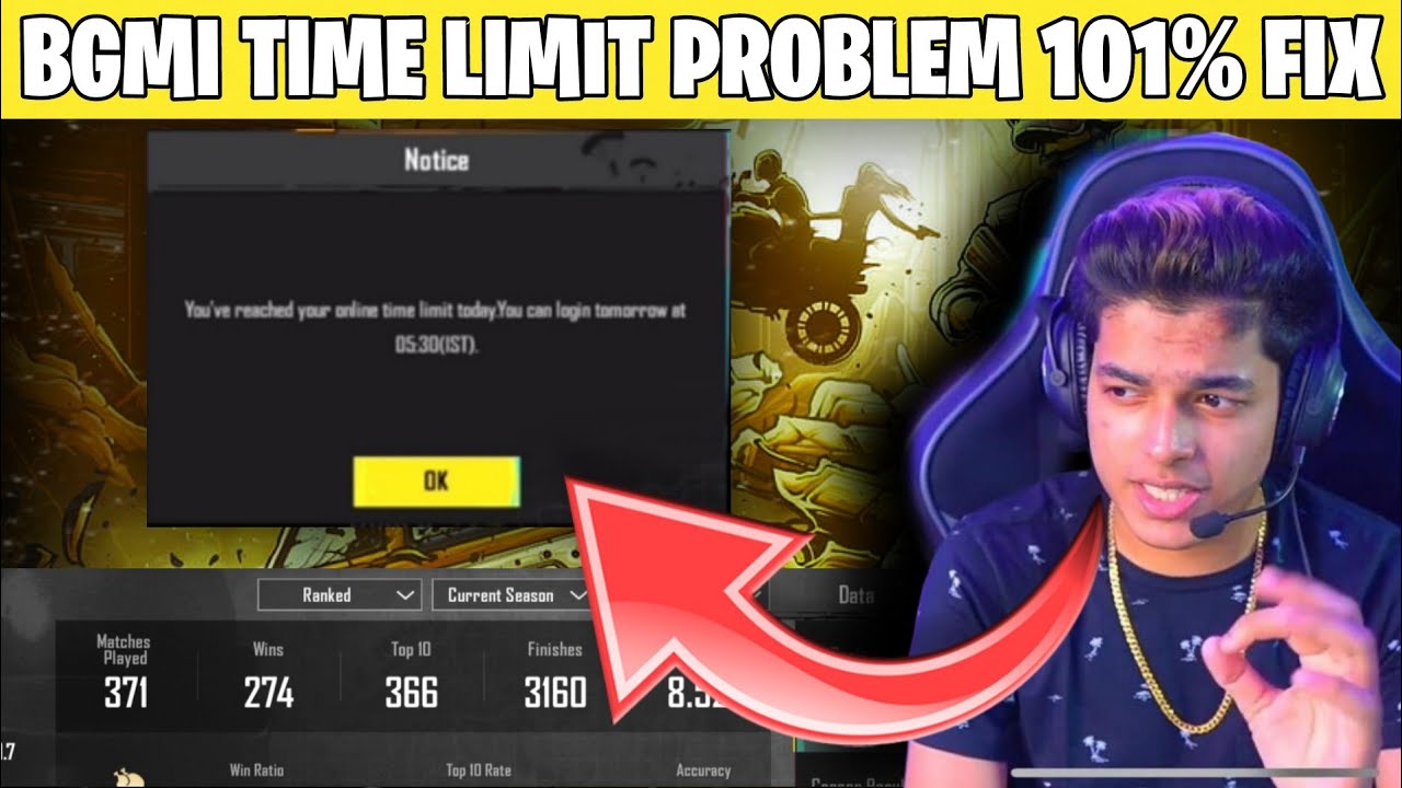 BGMI TIME LIMIT PROBLEM FIX How To Fix Time Limit In BGMI BGMI Time BGMI TIME LIMIT PROBLEM FIX How To Fix Time Limit In BGMI BGMI Time