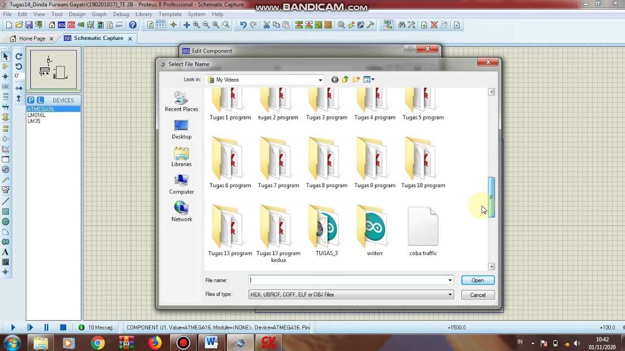 Simulasi analog to digital converter - YouTube