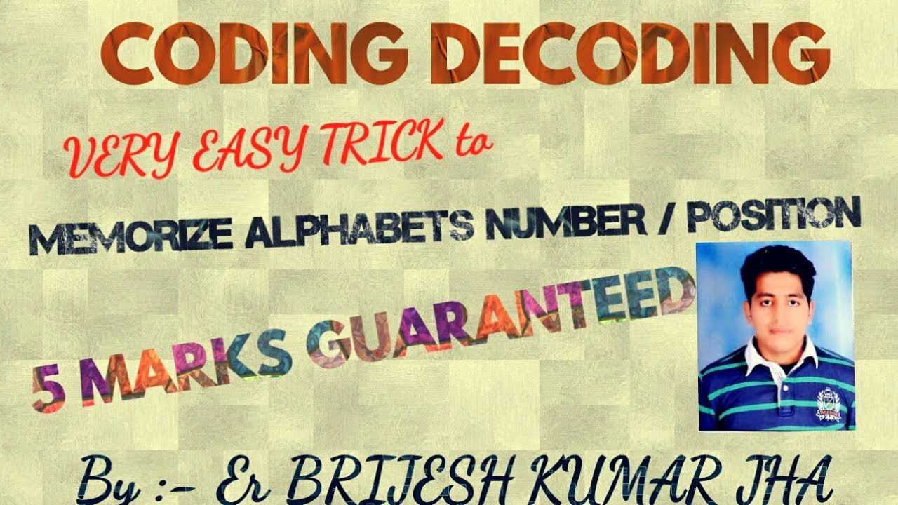 Coding Decoding Part 1 Introduction Trick To Remember