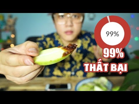 THÁCH XEM MÀ KHÔNG CHẢY NƯỚC MIẾNG - Anh Bốn Mắt Ăn Xoài Non Chấm Sốt ...