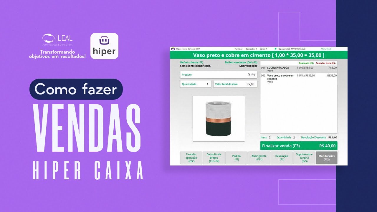 Hiper treinamento #17 | Como fazer vendas no Hiper caixa - YouTube