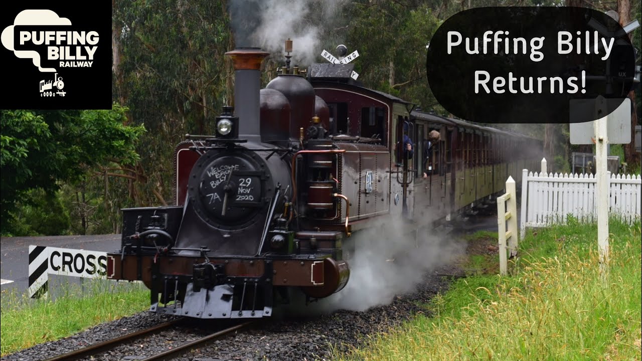 The Puffing Billy returns after months of Lockdown! - YouTube