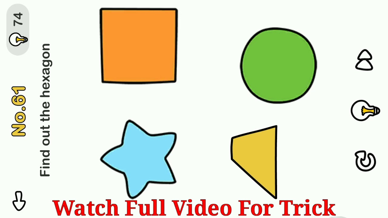 Brain Out Level 64 Find out the Hexagon - YouTube