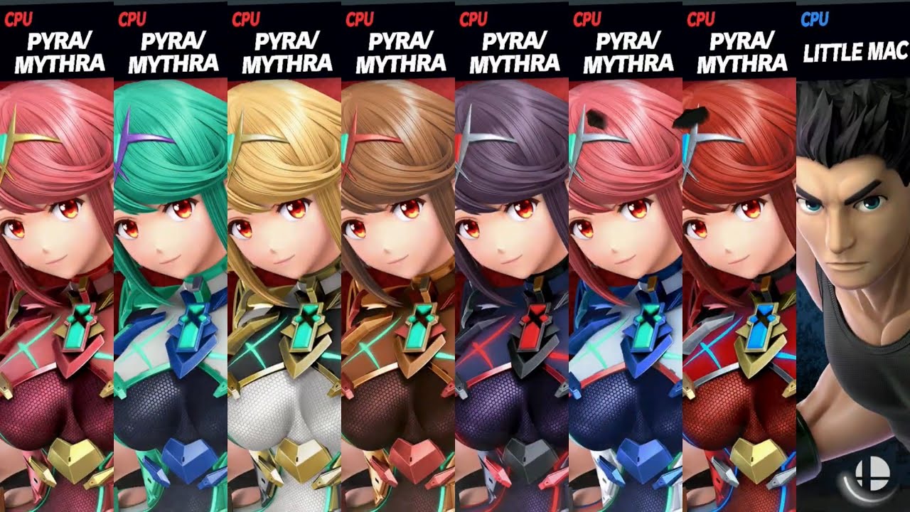 Super Smash Bros. Ultimate - Pyra/Mythra Army vs Little Mac - YouTube