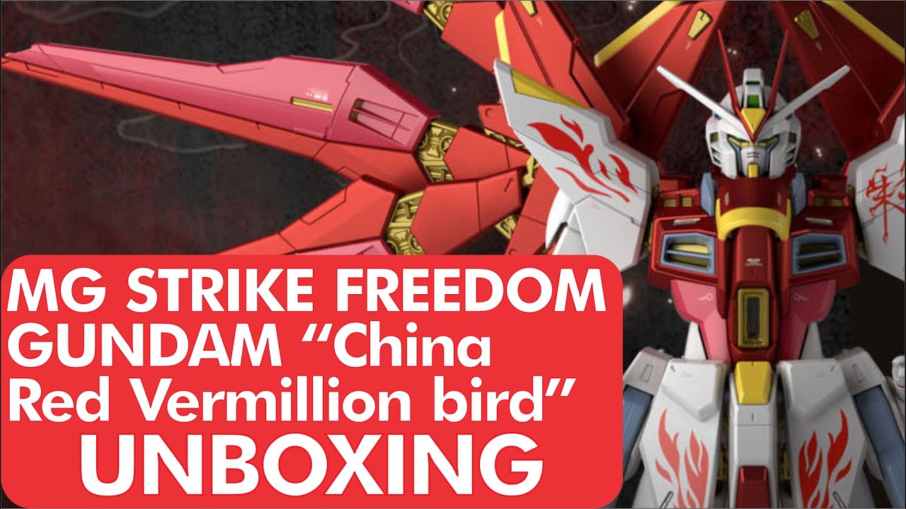 MG STRIKE FREEDOM GUNDAM China Red Vermillion bird (Daban 003A ...