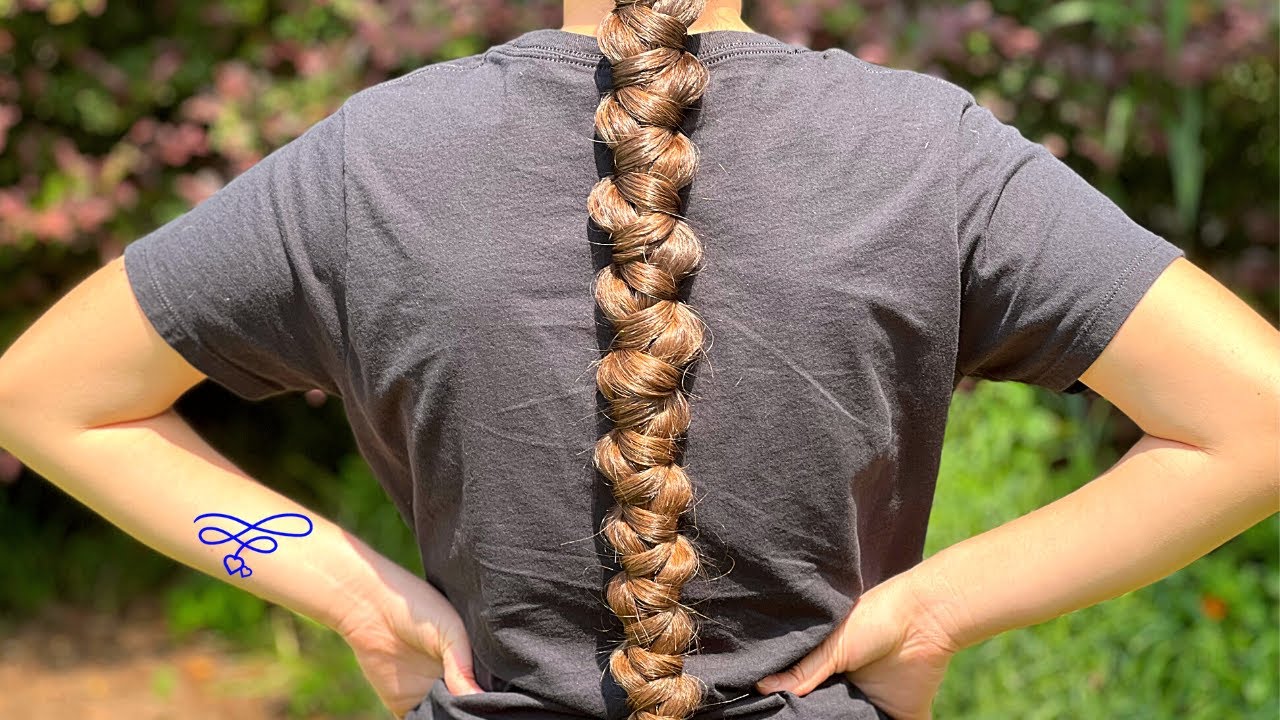 Outer Wrapped 3 Strand Braid - YouTube