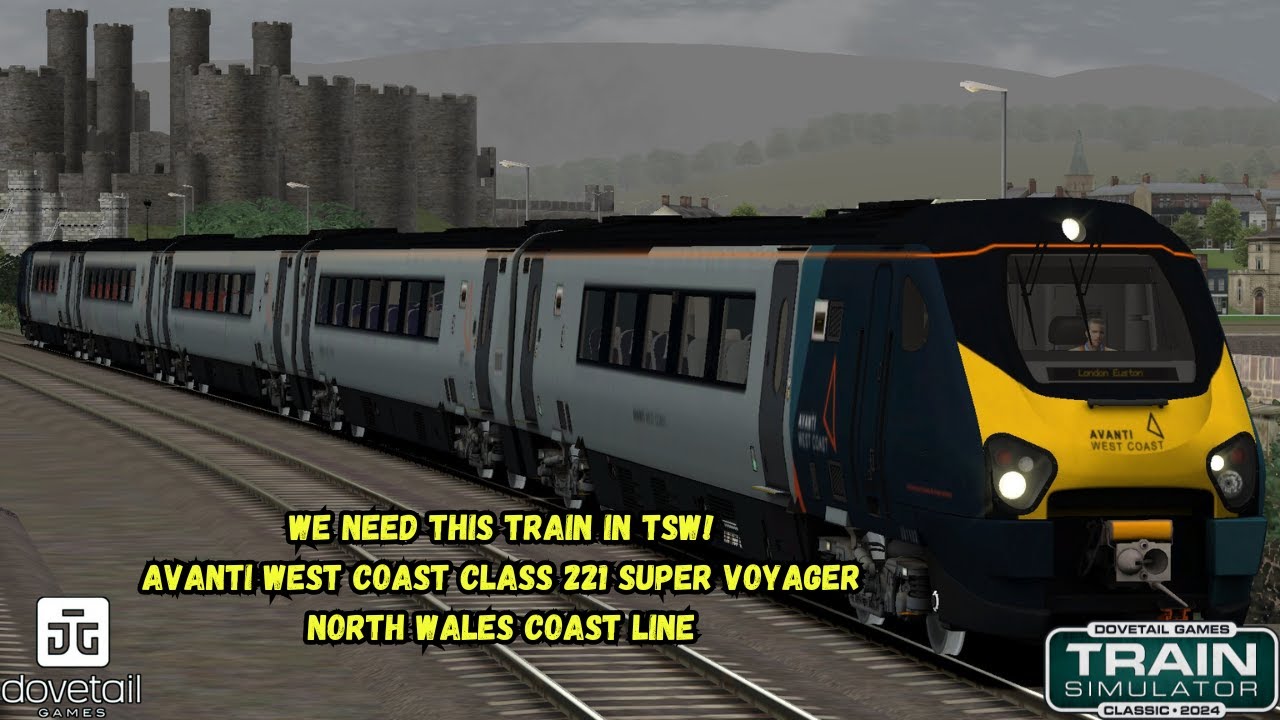 We NEED This Train In TSW! | AWC Class 221 Super Voyager | North Wales ...