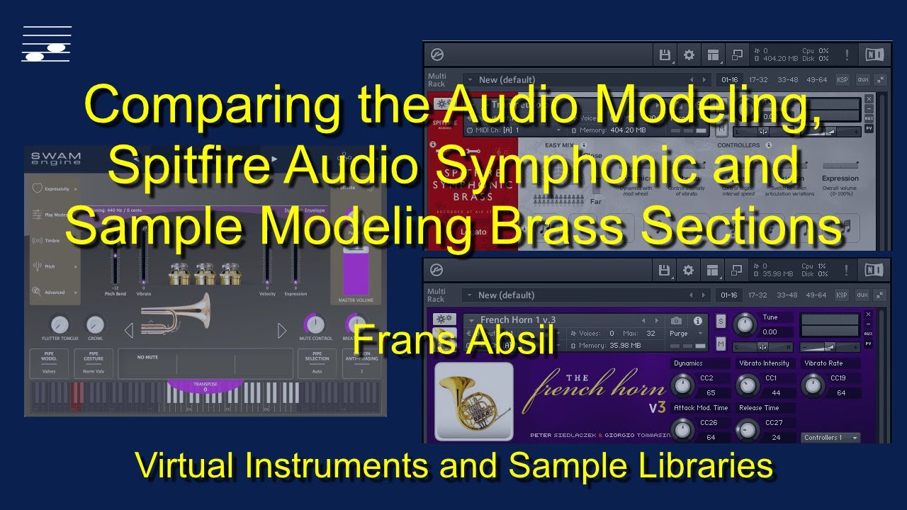 Comparing the Audio Modeling, Spitfire Audio Symphonic and Sample Modeling Brass Sections - YouTube