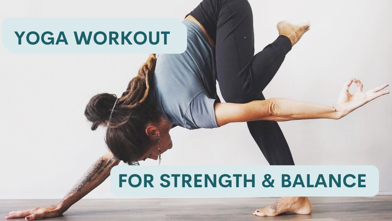 Yoga Workout for Strength & Balance/ 30 minute Vinyasa Yoga - YouTube