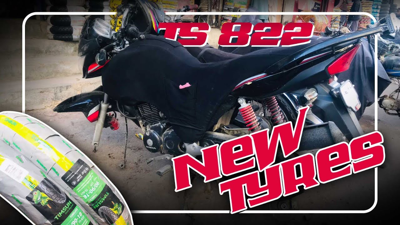 New Tyres Installation | Honda cb150f |Timsun TS-822 - YouTube