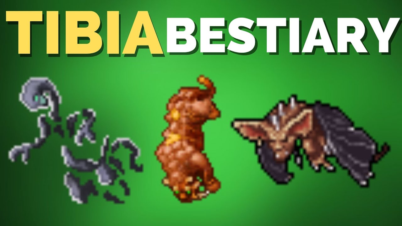 TIBIA BESTIARY Souleater, Mutated Tiger, Mutated Bat - Farmine - YouTube