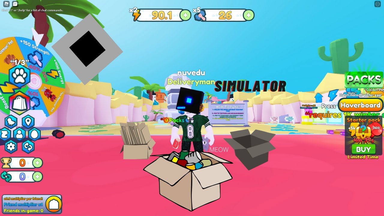 I became an delivery man in roblox Delivery Simulator - YouTube