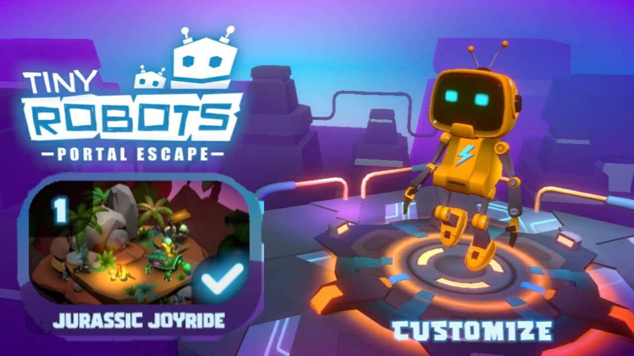 Tiny Robots Portal Escape Jurassic Joyride Walkthrough - YouTube