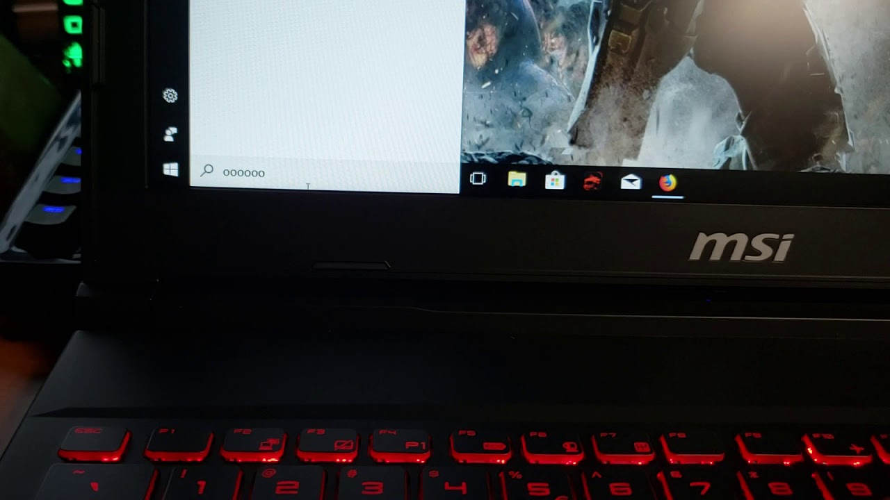 MSI broken space key - YouTube