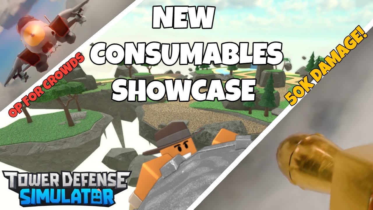 NEW CONSUMABLES SHOWCASE | OP NUKE | Roblox Tower Defense Simulator ...