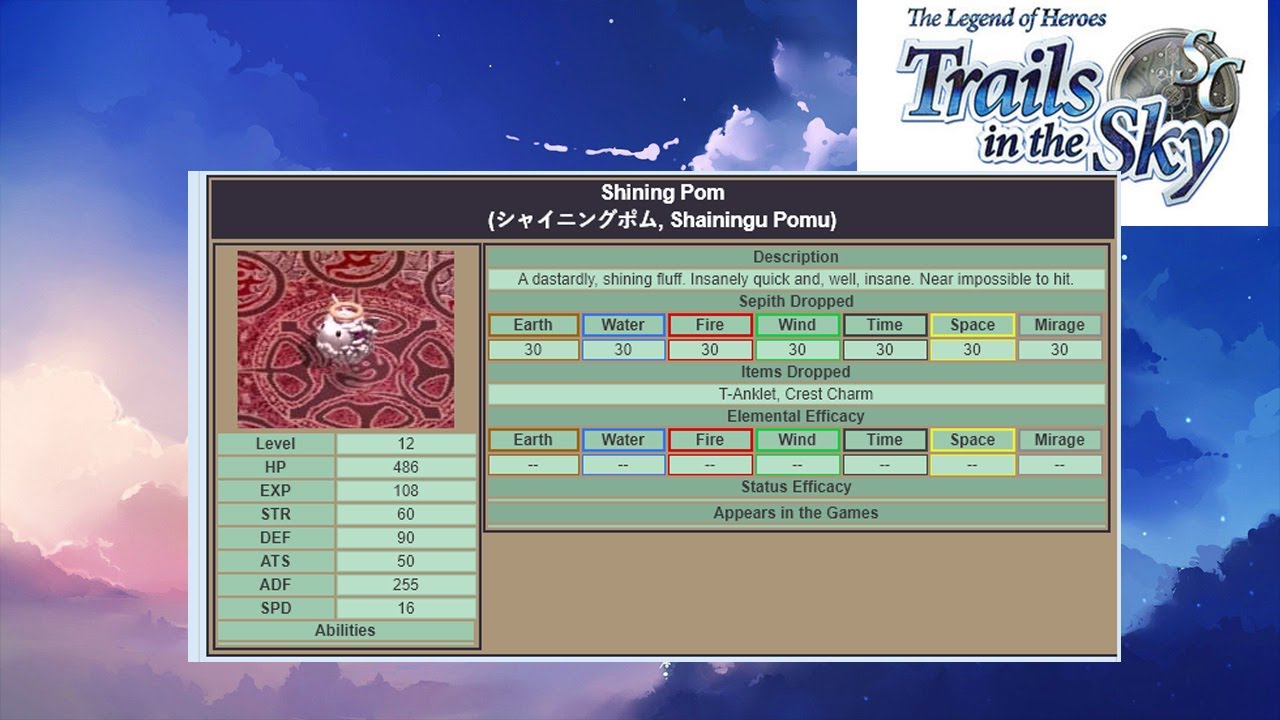 [Trails In the Sky] How to Kill Shining POM - YouTube