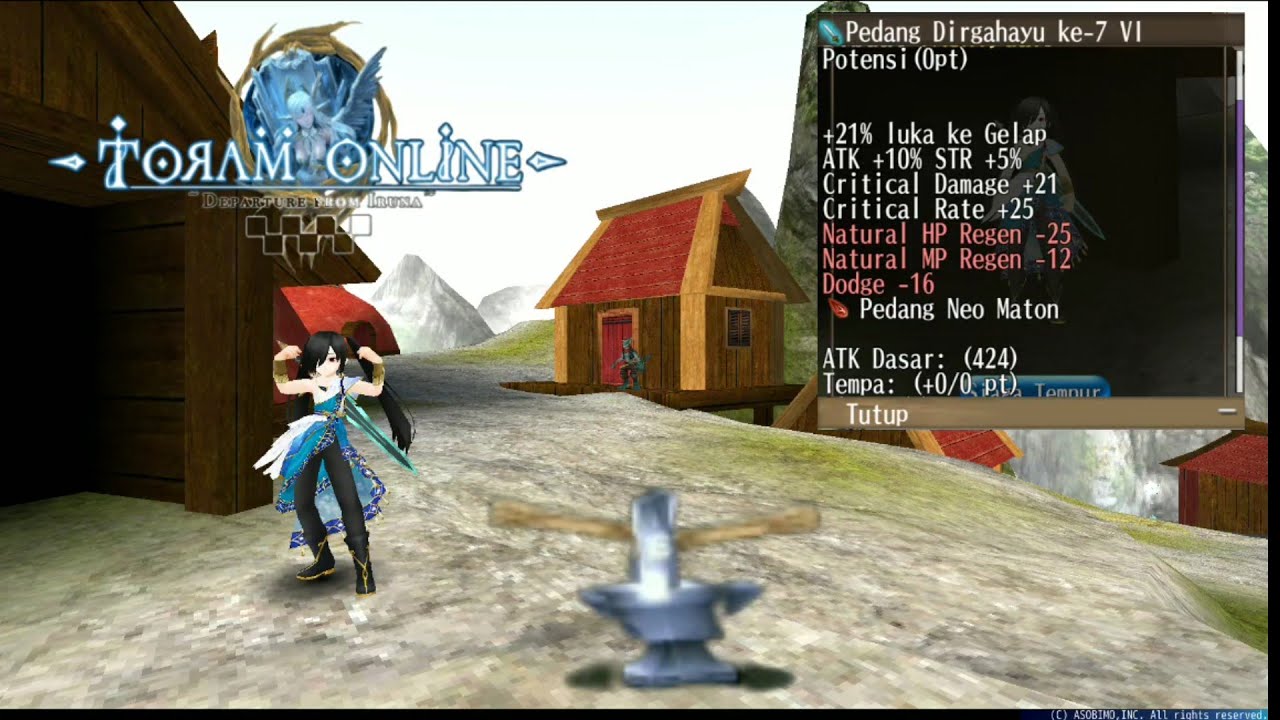 Toram Online√fil stat OHS(One Hand Sword) dte non ele pot 95 sukses ...