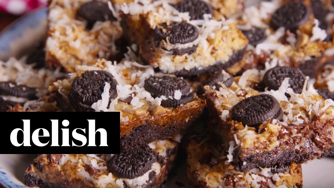 Oreo Magic Bars | Delish - YouTube