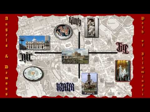Angels and Demons. Path of Illuminati. Map - YouTube