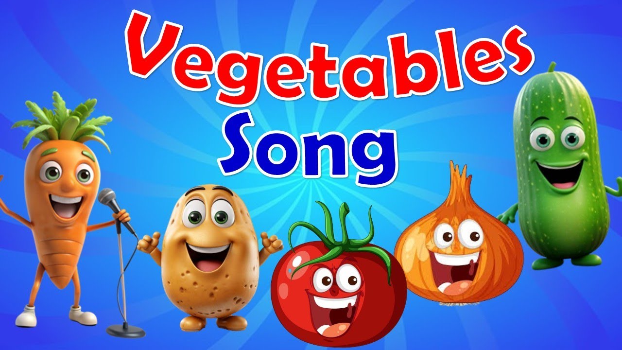 🥒🍅Vegetables songs songs for kids//learning videos #kidssongs ...