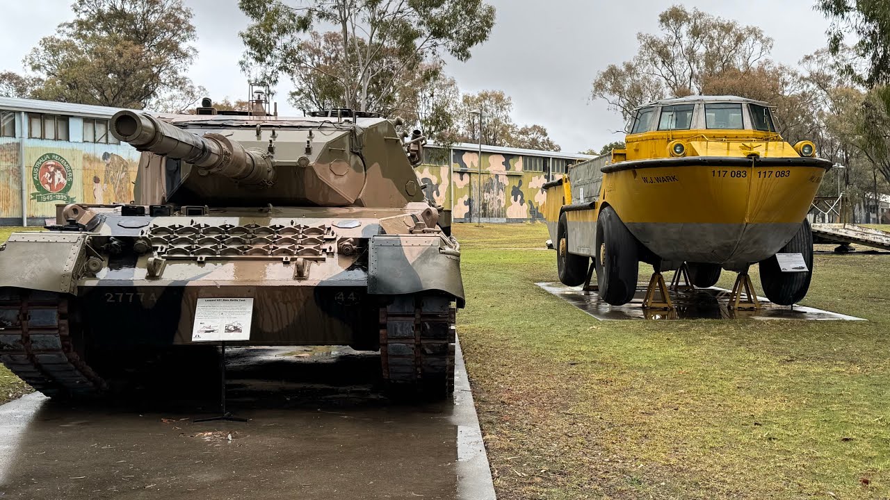 Australian Army centurion bridge layer, Leopard and Matilda tanks and ...