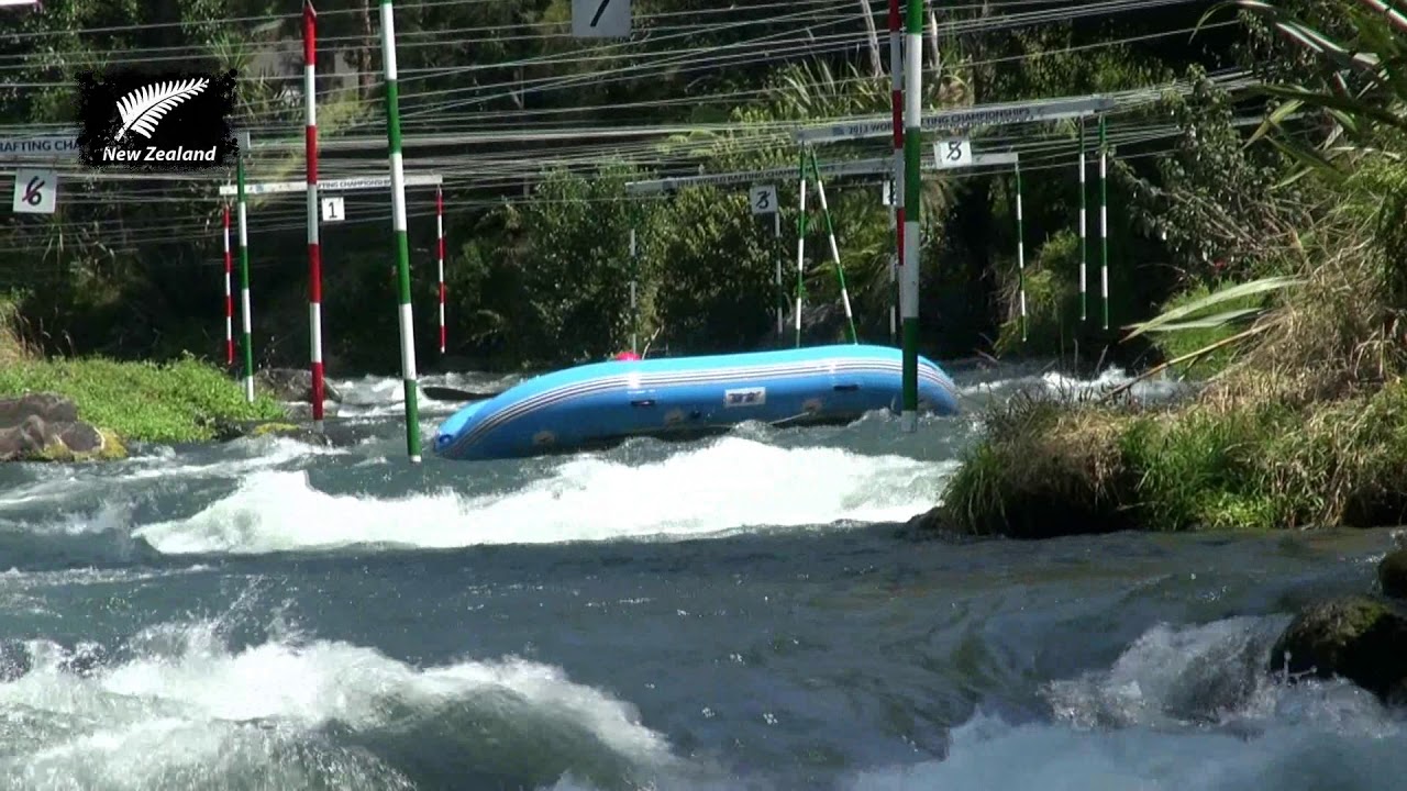 Raft Flip Opps on the Tarawera river - YouTube