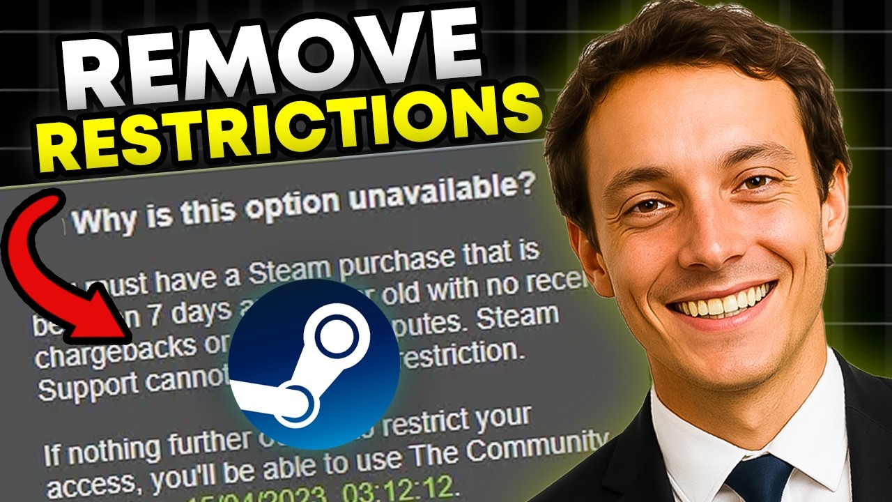 How to EASILY Remove Steam Market Restrictions (FULL 2025 Guide) - YouTube