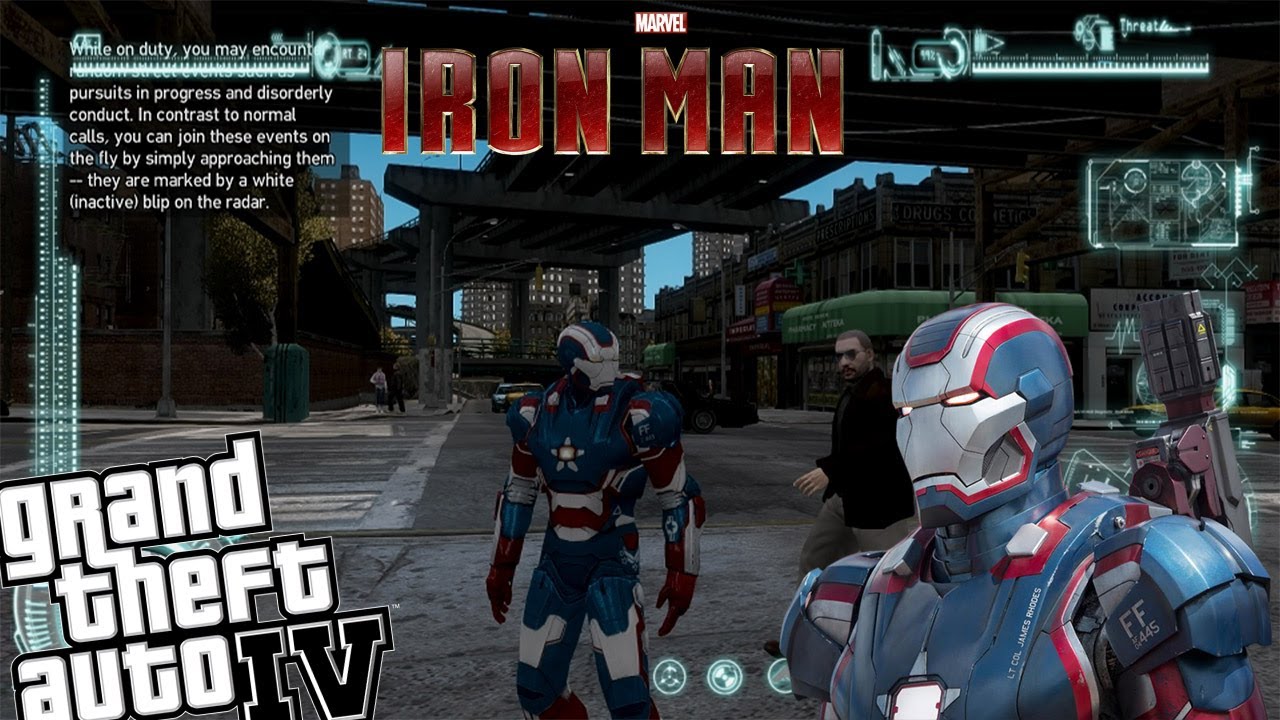 GTA IV LCPDFR Iron Man Mod Police Patrol - Episode 10 - Iron Patriot on ...