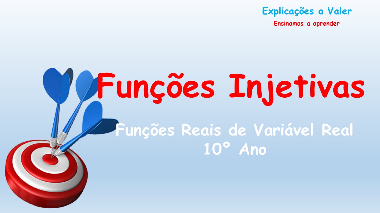 Definição de funções injetivas - YouTube