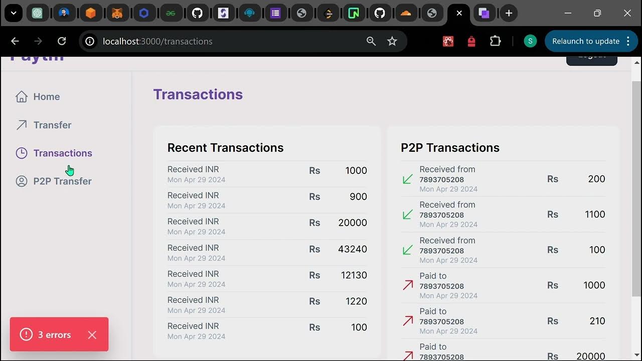 payments app - Nextjs, Express, Prisma, PostgreSQL, TurboRepo - YouTube