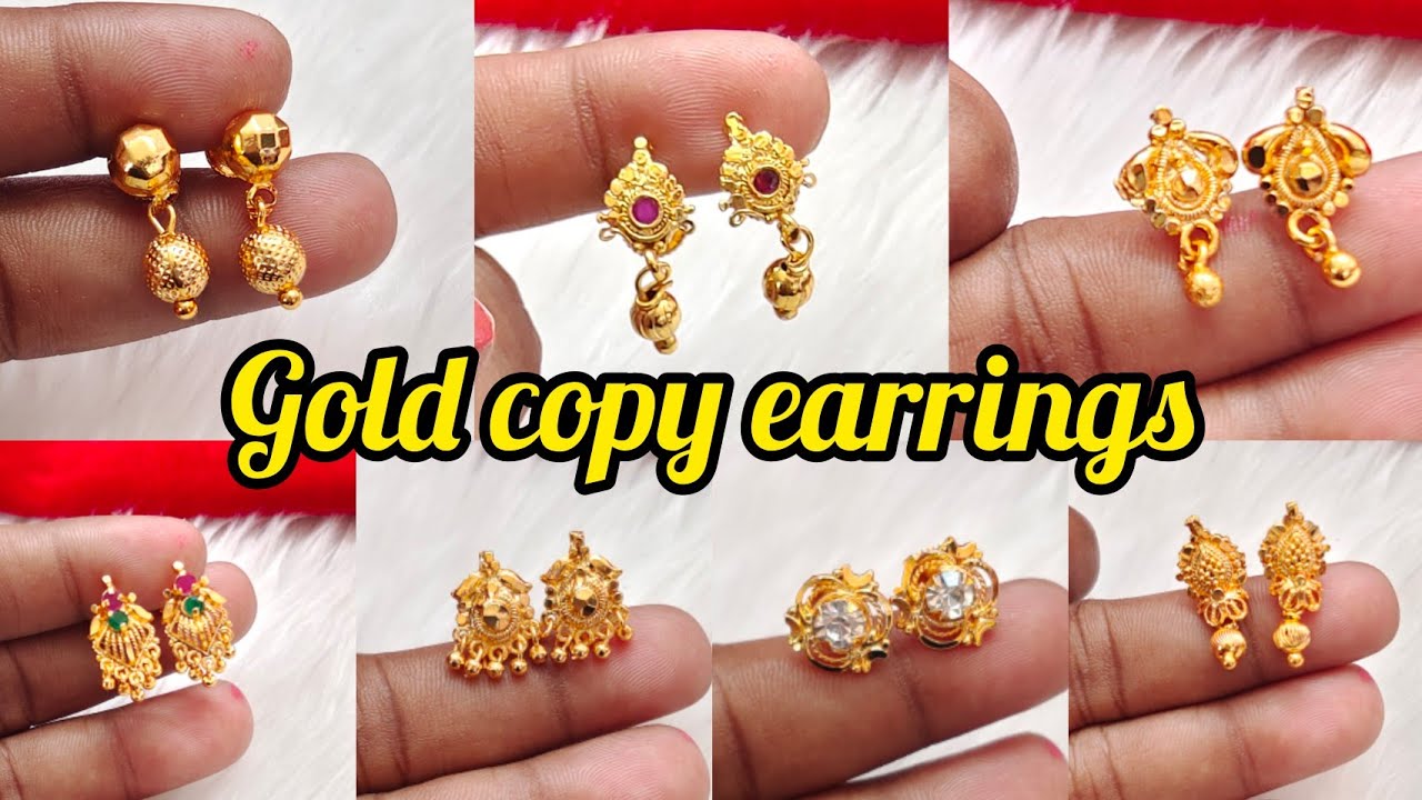 latest gold copy earrings 🦚🦚🦚6305985069 - YouTube