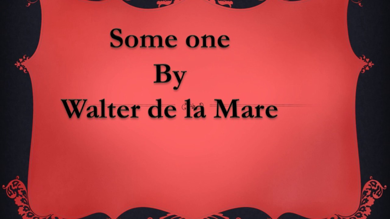 Poem some one - YouTube